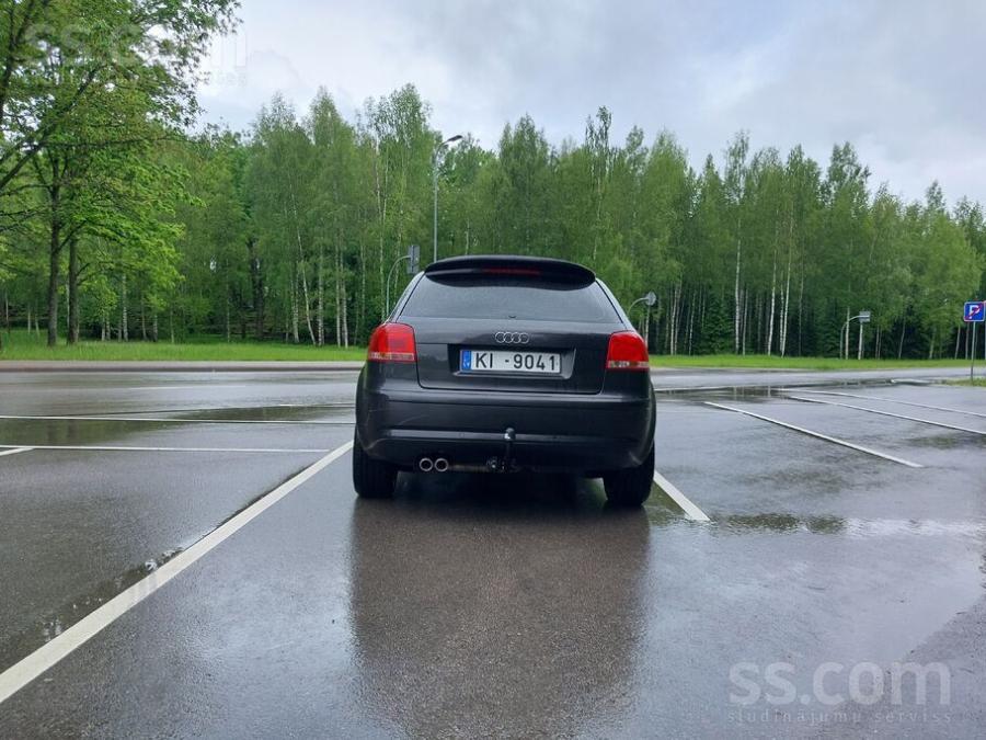 Black Audi A3 2006 in Aluksne, with an engine capacity of 2.00 L and mileage of 0 thousand km for 5900 €, photo 7 on AUTOMOTO.COM.LV