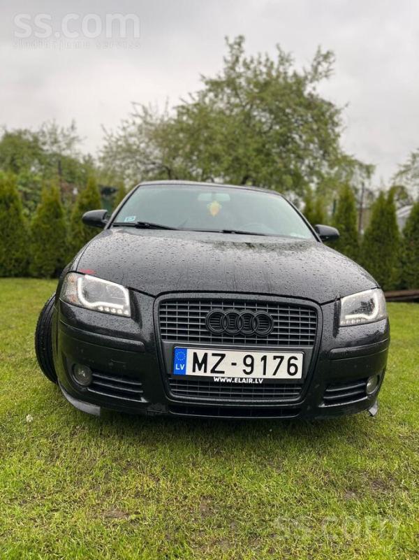 Black Audi A3 2006 in Jelgava, with an engine capacity of 2.00 L and mileage of 381 thousand km for 2700 €, photo 2 on AUTOMOTO.COM.LV