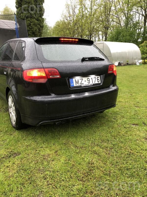 Black Audi A3 2006 in Jelgava, with an engine capacity of 2.00 L and mileage of 381 thousand km for 2700 €, photo 3 on AUTOMOTO.COM.LV