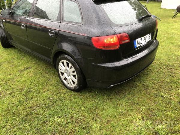 Black Audi A3 2006 in Jelgava, with an engine capacity of 2.00 L and mileage of 381 thousand km for 2700 €, photo 5 on AUTOMOTO.COM.LV
