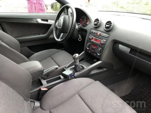 Black Audi A3 2006 in Jelgava, with an engine capacity of 2.00 L and mileage of 381 thousand km for 2700 €, photo 7 on AUTOMOTO.COM.LV