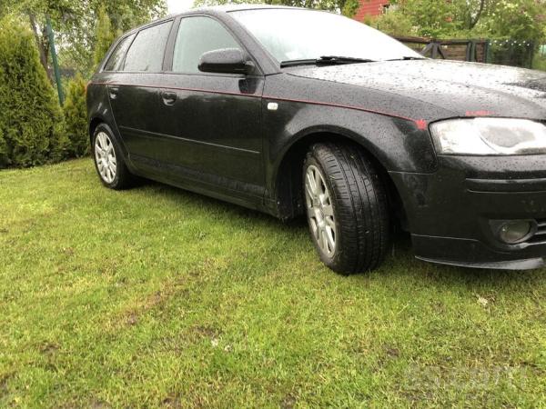 Black Audi A3 2006 in Jelgava, with an engine capacity of 2.00 L and mileage of 381 thousand km for 2700 €, photo 9 on AUTOMOTO.COM.LV