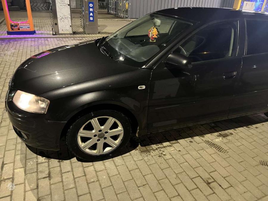 Black Audi A3 2006 in Pakruojis, with an engine capacity of 1.98 L and mileage of 314 thousand km for 2300 €, photo 7 on AUTOMOTO.COM.LV
