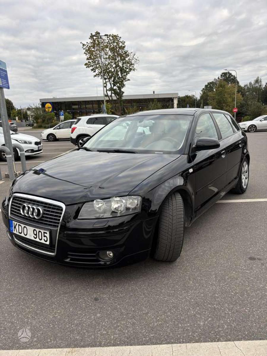 Melns Audi A3 2006 Viļņa, ar dzinēja tilpumu 1.98 L un nobraukumu 327 tūkst. km par 3150 €, foto 3 vietnē AUTOMOTO.COM.LV