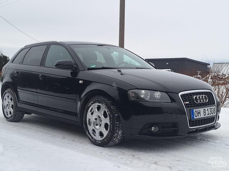 Black Audi A3 2006 in Mazeikiai, with an engine capacity of 2.00 L and mileage of 282 thousand km for 3750 €, photo 2 on AUTOMOTO.COM.LV