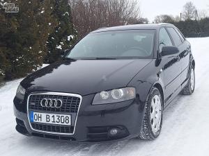 Black Audi A3 2006 in Mazeikiai, with an engine capacity of 2.00 L and mileage of 282 thousand km for 3750 €, photo 5 on AUTOMOTO.COM.LV