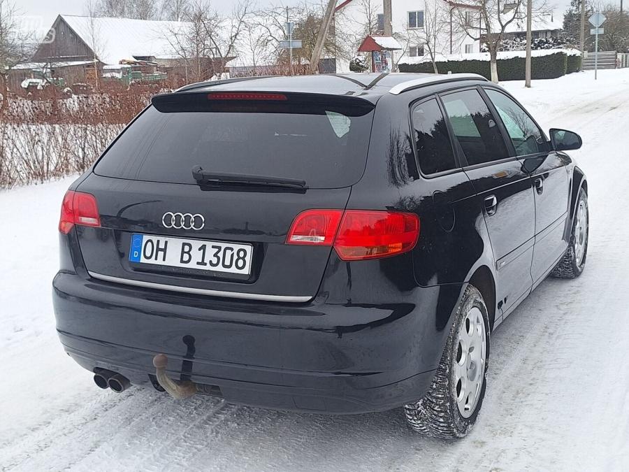 Black Audi A3 2006 in Mazeikiai, with an engine capacity of 2.00 L and mileage of 282 thousand km for 3750 €, photo 9 on AUTOMOTO.COM.LV