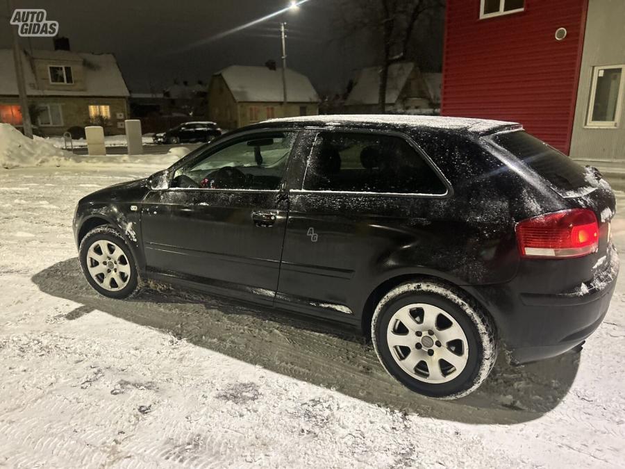 Black Audi A3 2006 in Panevezys, with an engine capacity of 1.90 L and mileage of 301 thousand km for 1450 €, photo 7 on AUTOMOTO.COM.LV