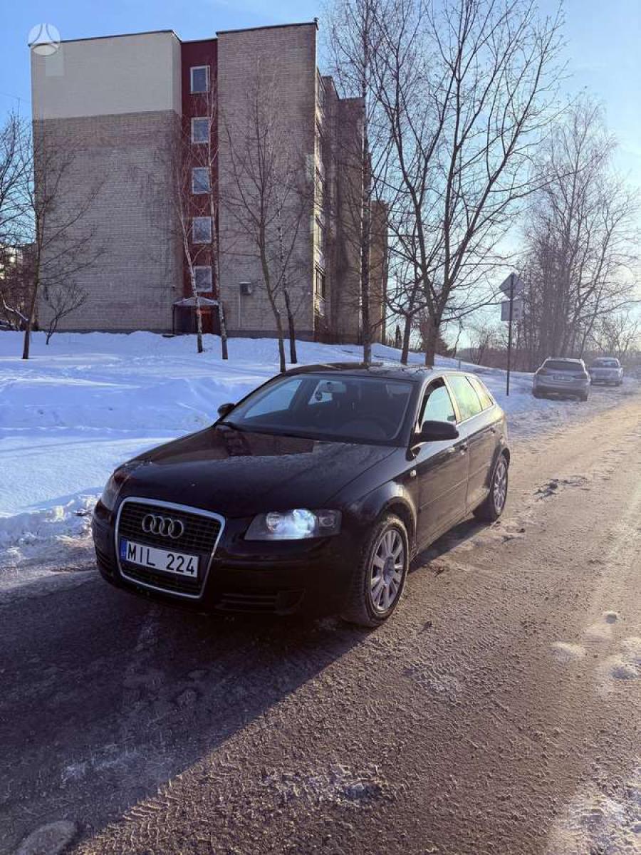 Black Audi A3 2006 in Vilnius, with an engine capacity of 2.00 L and mileage of 350 thousand km for 2250 €, photo 1 on AUTOMOTO.COM.LV