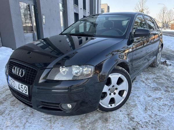 Black Audi A3 2006 in Kaunas, with an engine capacity of 1.97 L and mileage of 360 thousand km for 2650 €, photo 1 on AUTOMOTO.COM.LV