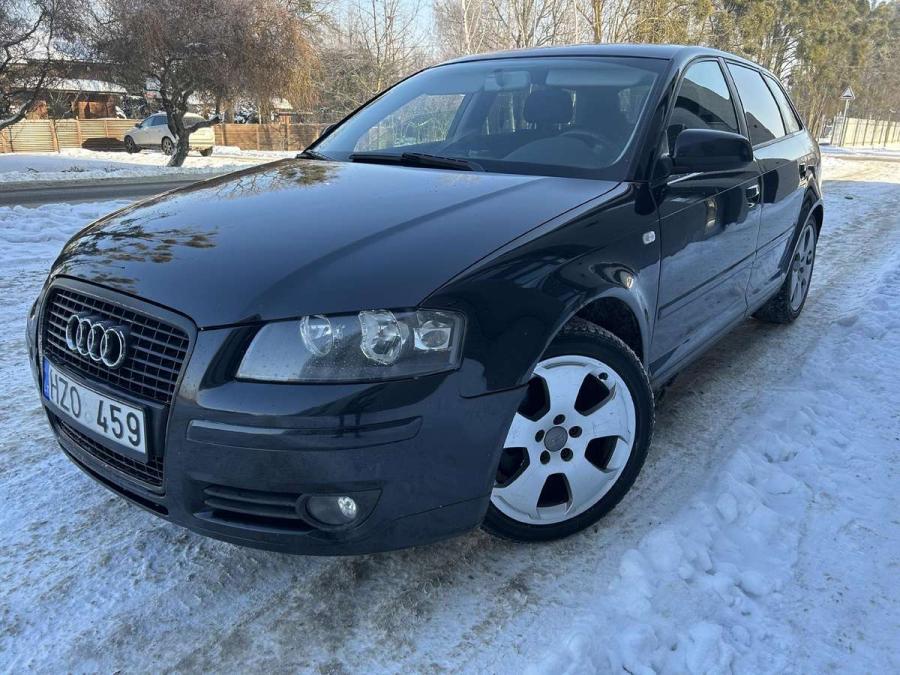 Black Audi A3 2006 in Kaunas, with an engine capacity of 1.97 L and mileage of 360 thousand km for 2650 €, photo 3 on AUTOMOTO.COM.LV