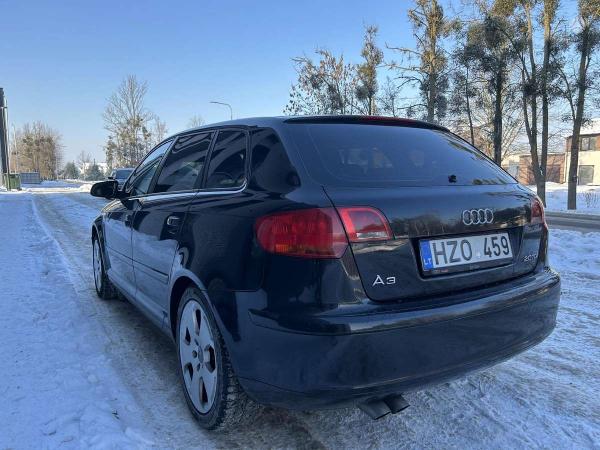 Black Audi A3 2006 in Kaunas, with an engine capacity of 1.97 L and mileage of 360 thousand km for 2650 €, photo 4 on AUTOMOTO.COM.LV