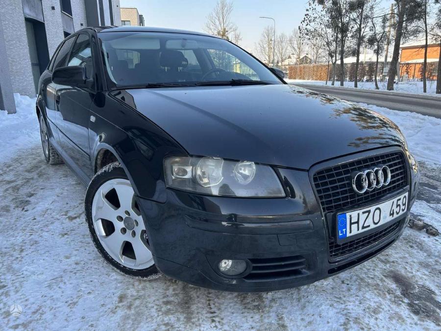 Black Audi A3 2006 in Kaunas, with an engine capacity of 1.97 L and mileage of 360 thousand km for 2650 €, photo 5 on AUTOMOTO.COM.LV