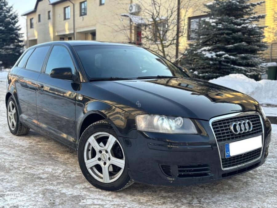 Black Audi A3 2006 in Kaunas, with an engine capacity of 2.00 L and mileage of 300 thousand km for 2350 €, photo 6 on AUTOMOTO.COM.LV