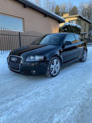 Black Audi A3 2006 in Vilnius, with an engine capacity of 2.00 L and mileage of 223 thousand km for 3450 €, photo 2 on AUTOMOTO.COM.LV