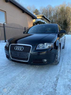 Black Audi A3 2006 in Vilnius, with an engine capacity of 2.00 L and mileage of 223 thousand km for 3450 €, photo 3 on AUTOMOTO.COM.LV
