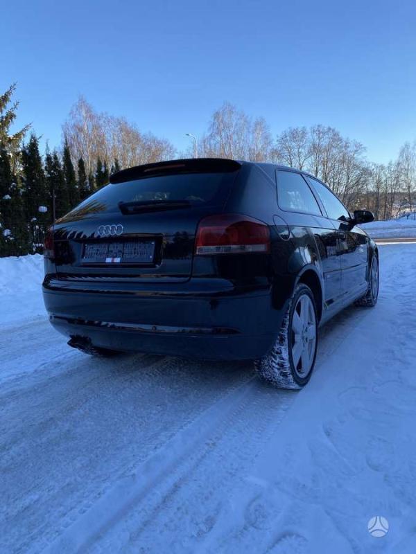 Melns Audi A3 2006 Viļņa, ar dzinēja tilpumu 2.00 L un nobraukumu 223 tūkst. km par 3450 €, foto 7 vietnē AUTOMOTO.COM.LV