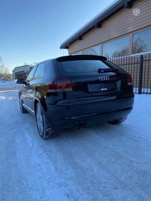Black Audi A3 2006 in Vilnius, with an engine capacity of 2.00 L and mileage of 223 thousand km for 3450 €, photo 8 on AUTOMOTO.COM.LV