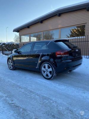 Black Audi A3 2006 in Vilnius, with an engine capacity of 2.00 L and mileage of 223 thousand km for 3450 €, photo 9 on AUTOMOTO.COM.LV