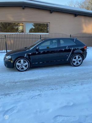 Black Audi A3 2006 in Vilnius, with an engine capacity of 2.00 L and mileage of 223 thousand km for 3450 €, photo 11 on AUTOMOTO.COM.LV