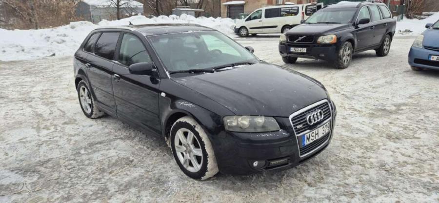 Melns Audi A3 2006 Klaipėda, ar dzinēja tilpumu 1.97 L un nobraukumu 323 tūkst. km par 3000 €, foto 1 vietnē AUTOMOTO.COM.LV