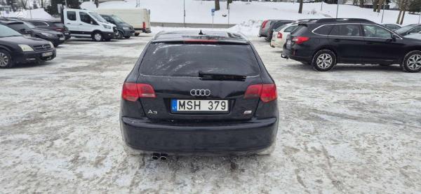 Black Audi A3 2006 in Klaipeda, with an engine capacity of 1.97 L and mileage of 323 thousand km for 3000 €, photo 5 on AUTOMOTO.COM.LV
