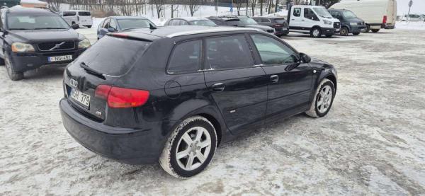 Black Audi A3 2006 in Klaipeda, with an engine capacity of 1.97 L and mileage of 323 thousand km for 3000 €, photo 7 on AUTOMOTO.COM.LV