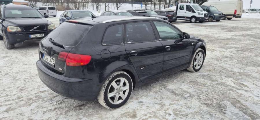 Melns Audi A3 2006 Klaipėda, ar dzinēja tilpumu 1.97 L un nobraukumu 323 tūkst. km par 3000 €, foto 7 vietnē AUTOMOTO.COM.LV