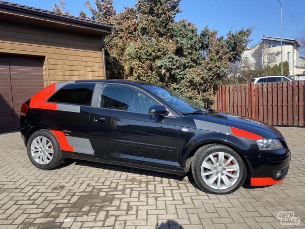 Black Audi A3 2006 in Vilnius, with an engine capacity of 2.00 L and mileage of 312 thousand km for 2850 €, photo 2 on AUTOMOTO.COM.LV