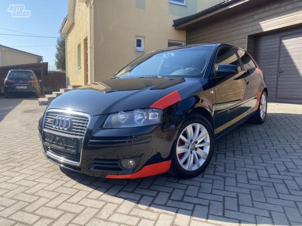 Black Audi A3 2006 in Vilnius, with an engine capacity of 2.00 L and mileage of 312 thousand km for 2850 €, photo 3 on AUTOMOTO.COM.LV