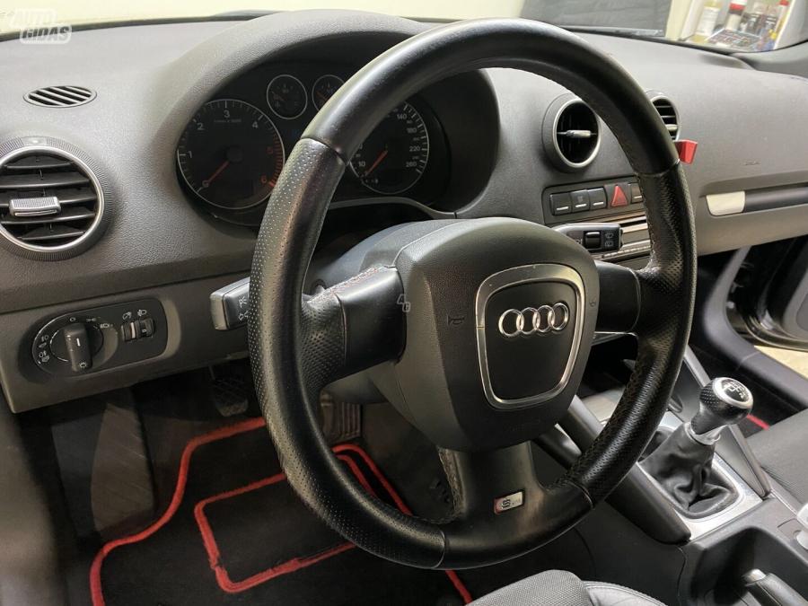 Melns Audi A3 2006 Viļņa, ar dzinēja tilpumu 2.00 L un nobraukumu 312 tūkst. km par 2850 €, foto 17 vietnē AUTOMOTO.COM.LV