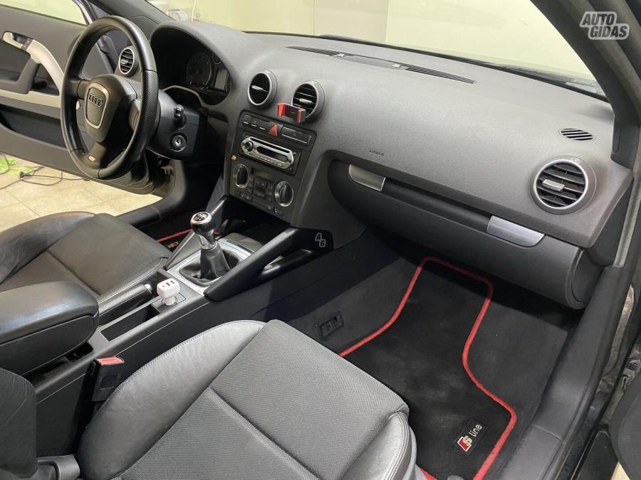 Melns Audi A3 2006 Viļņa, ar dzinēja tilpumu 2.00 L un nobraukumu 312 tūkst. km par 2850 €, foto 24 vietnē AUTOMOTO.COM.LV