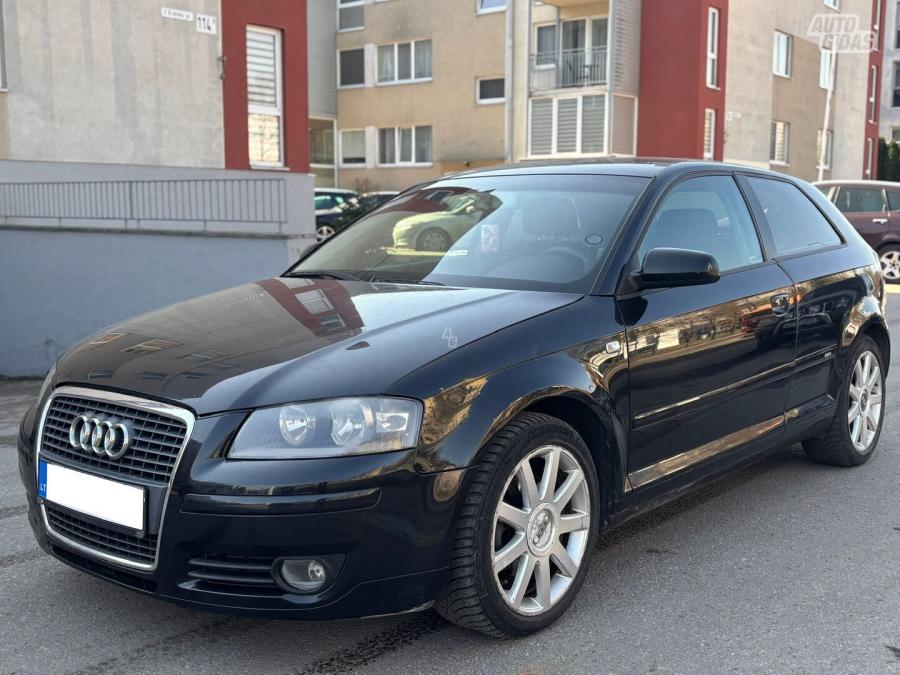 Black Audi A3 2006 in Kaunas, with an engine capacity of 2.00 L and mileage of 400 thousand km for 1850 €, photo 1 on AUTOMOTO.COM.LV