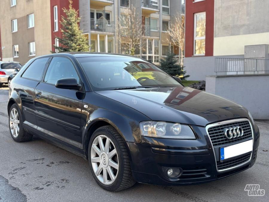 Black Audi A3 2006 in Kaunas, with an engine capacity of 2.00 L and mileage of 400 thousand km for 1850 €, photo 2 on AUTOMOTO.COM.LV