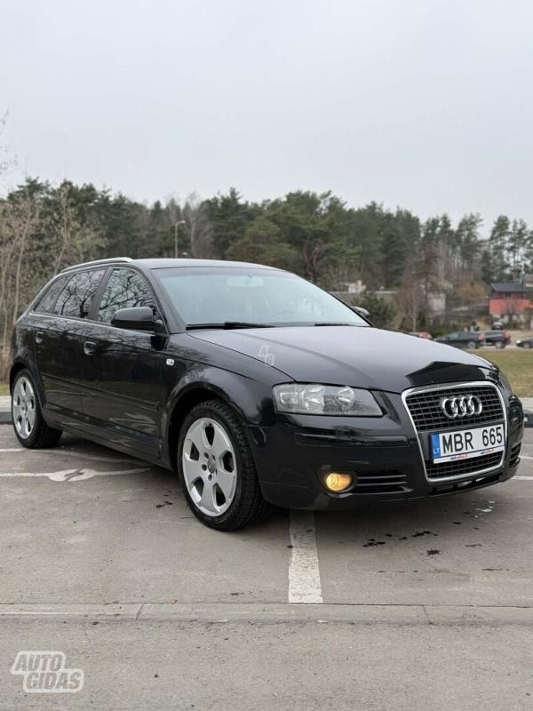 Black Audi A3 2006 in Vilnius, with an engine capacity of 2.00 L and mileage of 384 thousand km for 2550 €, photo 3 on AUTOMOTO.COM.LV