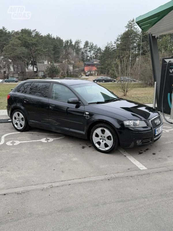 Black Audi A3 2006 in Vilnius, with an engine capacity of 2.00 L and mileage of 384 thousand km for 2550 €, photo 4 on AUTOMOTO.COM.LV