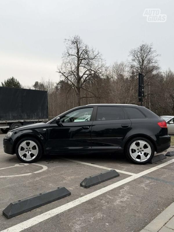 Black Audi A3 2006 in Vilnius, with an engine capacity of 2.00 L and mileage of 384 thousand km for 2550 €, photo 5 on AUTOMOTO.COM.LV
