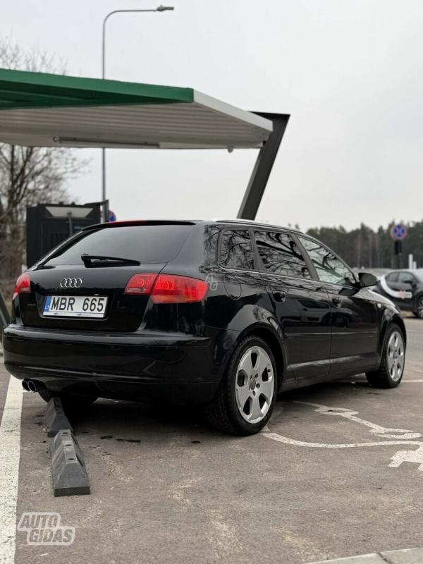 Black Audi A3 2006 in Vilnius, with an engine capacity of 2.00 L and mileage of 384 thousand km for 2550 €, photo 6 on AUTOMOTO.COM.LV