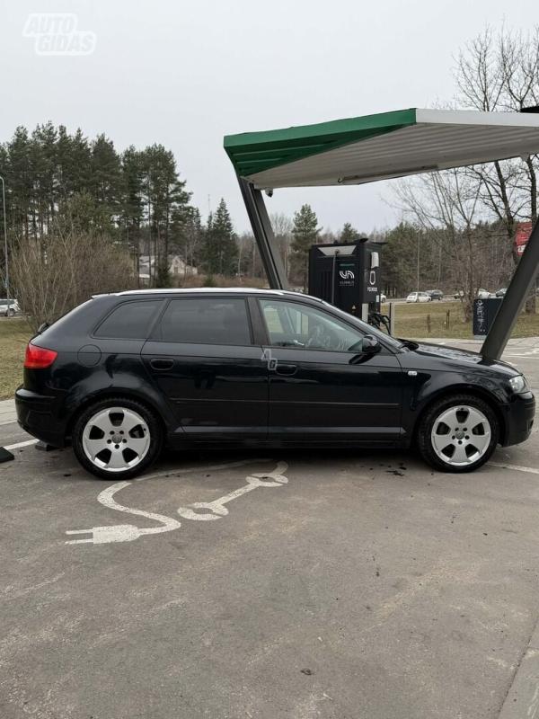 Black Audi A3 2006 in Vilnius, with an engine capacity of 2.00 L and mileage of 384 thousand km for 2550 €, photo 7 on AUTOMOTO.COM.LV