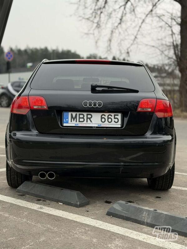 Black Audi A3 2006 in Vilnius, with an engine capacity of 2.00 L and mileage of 384 thousand km for 2550 €, photo 8 on AUTOMOTO.COM.LV