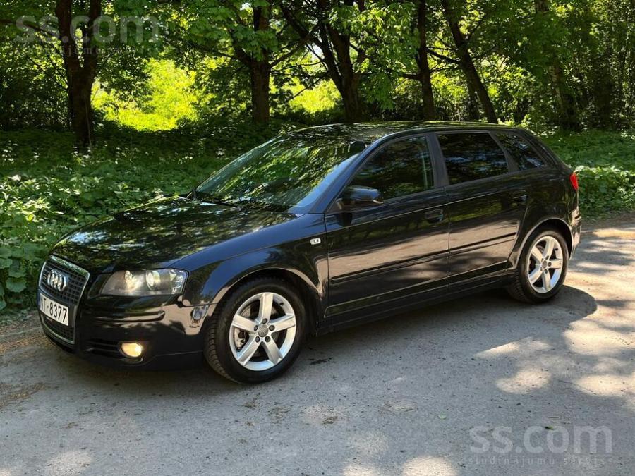Black Audi A3 2006 in Riga, with an engine capacity of 2.00 L and mileage of 0 thousand km for 4490 €, photo 1 on AUTOMOTO.COM.LV