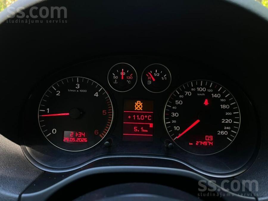 Black Audi A3 2006 in Riga, with an engine capacity of 2.00 L and mileage of 0 thousand km for 4490 €, photo 12 on AUTOMOTO.COM.LV