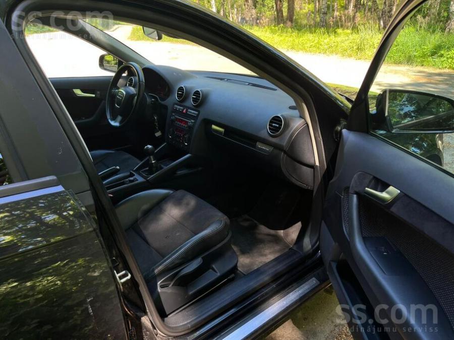 Black Audi A3 2006 in Riga, with an engine capacity of 2.00 L and mileage of 0 thousand km for 4490 €, photo 16 on AUTOMOTO.COM.LV