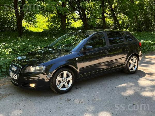 Black Audi A3 2006 in Riga, with an engine capacity of 2.00 L and mileage of 0 thousand km for 4490 €, photo 1 on AUTOMOTO.COM.LV