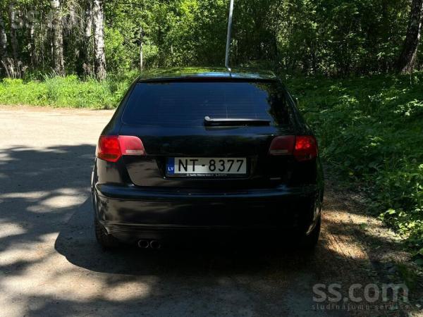 Black Audi A3 2006 in Riga, with an engine capacity of 2.00 L and mileage of 0 thousand km for 4490 €, photo 4 on AUTOMOTO.COM.LV