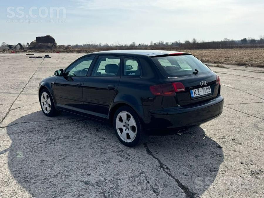 Black Audi A3 2006 in Riga, with an engine capacity of 1.90 L and mileage of 0 thousand km for 2999 €, photo 4 on AUTOMOTO.COM.LV