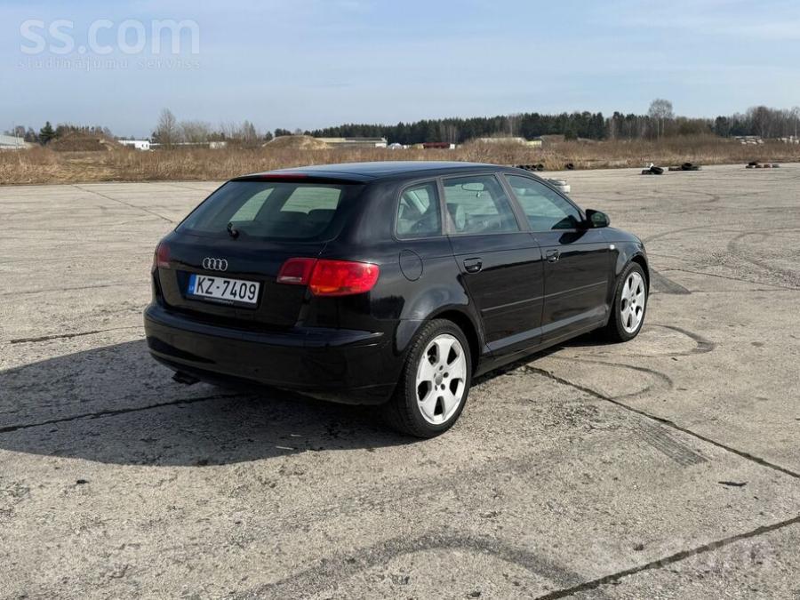 Black Audi A3 2006 in Riga, with an engine capacity of 1.90 L and mileage of 0 thousand km for 2999 €, photo 6 on AUTOMOTO.COM.LV