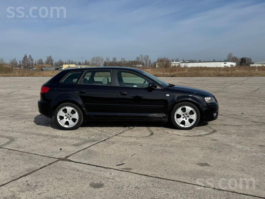 Black Audi A3 2006 in Riga, with an engine capacity of 1.90 L and mileage of 0 thousand km for 2999 €, photo 7 on AUTOMOTO.COM.LV