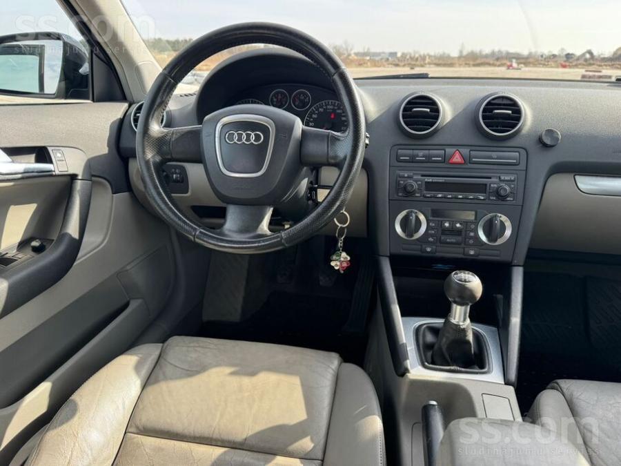 Black Audi A3 2006 in Riga, with an engine capacity of 1.90 L and mileage of 0 thousand km for 2999 €, photo 12 on AUTOMOTO.COM.LV