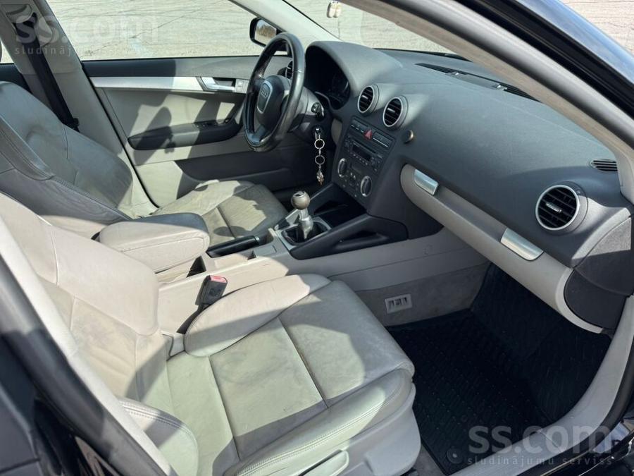 Black Audi A3 2006 in Riga, with an engine capacity of 1.90 L and mileage of 0 thousand km for 2999 €, photo 18 on AUTOMOTO.COM.LV